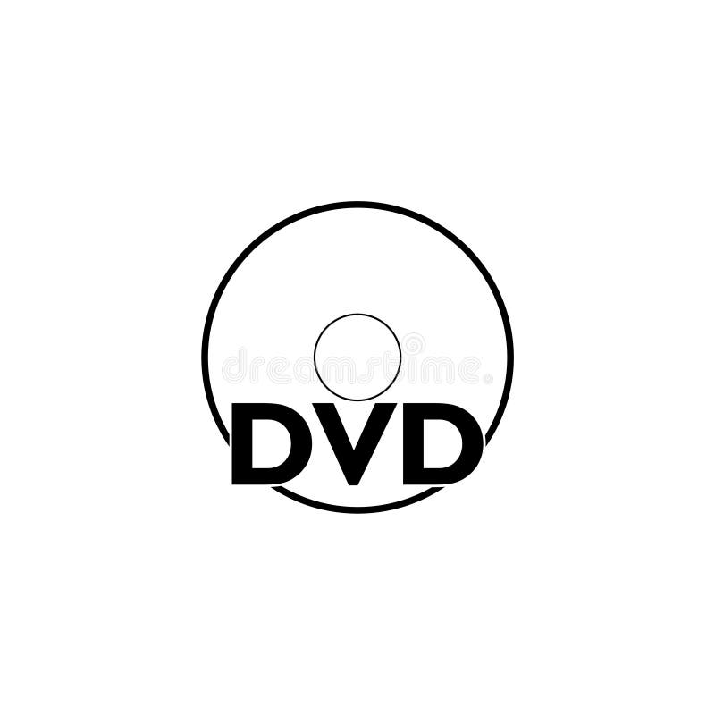 DVD Logo Icon on White Background Editorial Stock Photo - Illustration ...