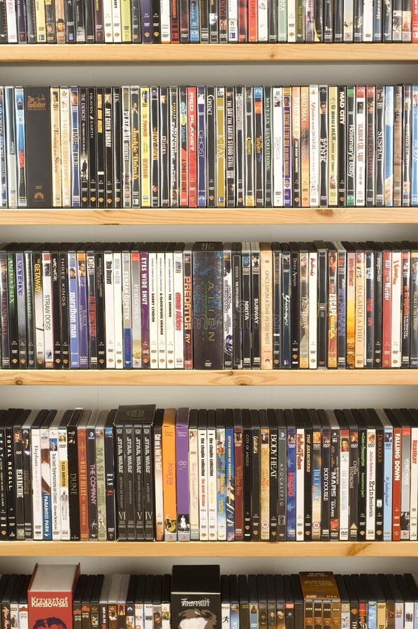 DVD Movie Collection, Studio Shot Editorial Stock Photo - Image of ...