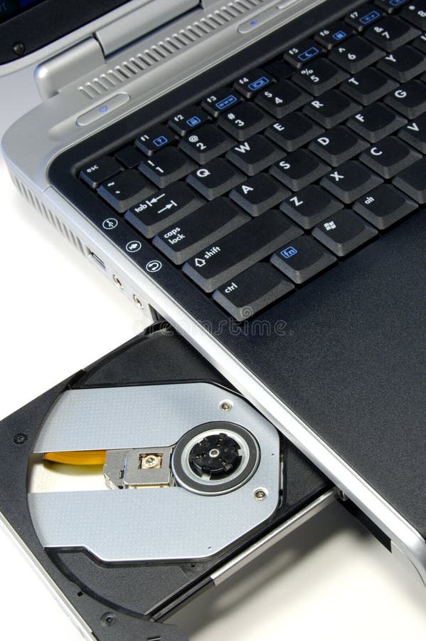 DVD Notebook editorial stock photo. Image of machine, load - 299668