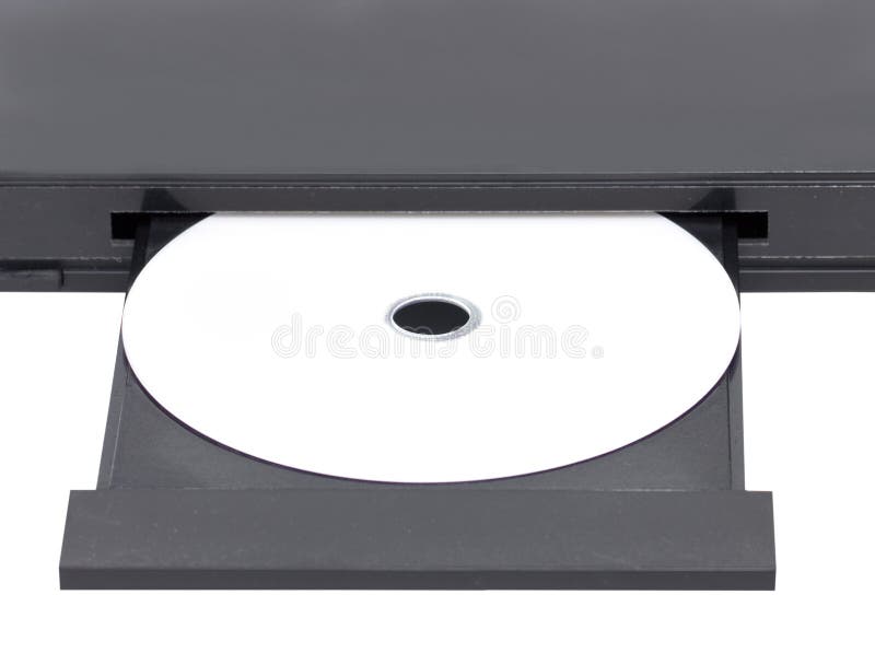 DVD in Open Tray. stock image. Image of digital, dust - 37278753