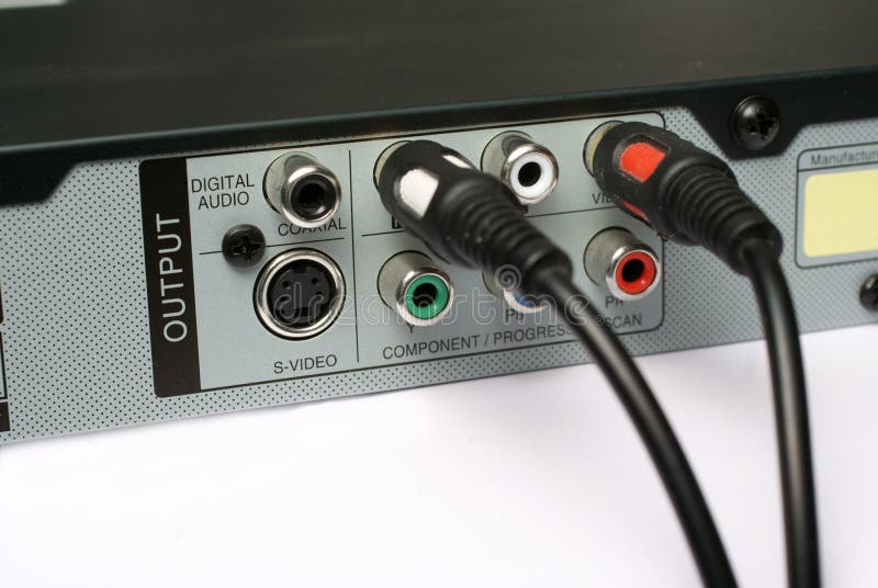 DVD player stock photo. Image of socket, back, block - 11457020