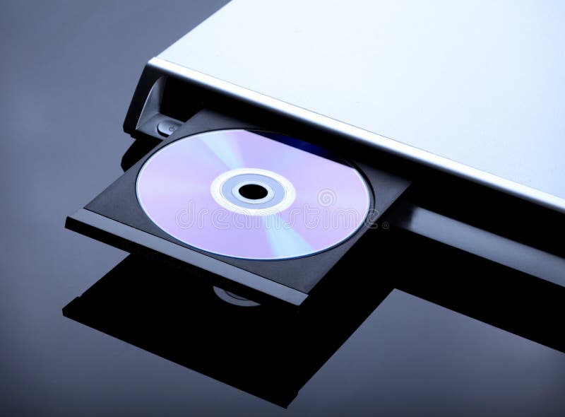 Opening Cd-rom Drive with Disk Stock Photo - Image of copy, digital ...