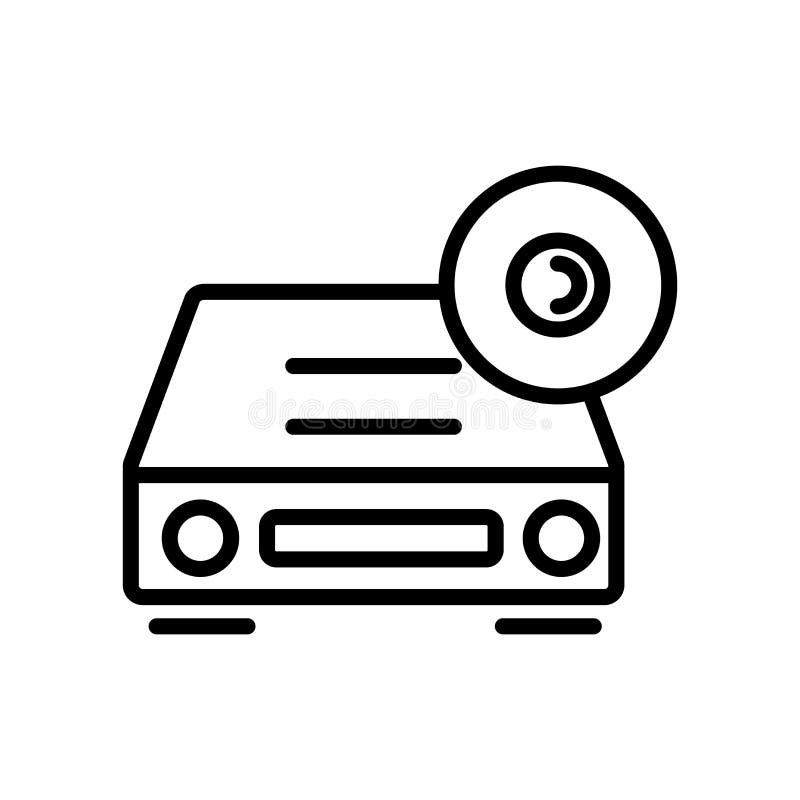 Cd Player Isolated White Background Stock Illustrations – 847 Cd Player ...