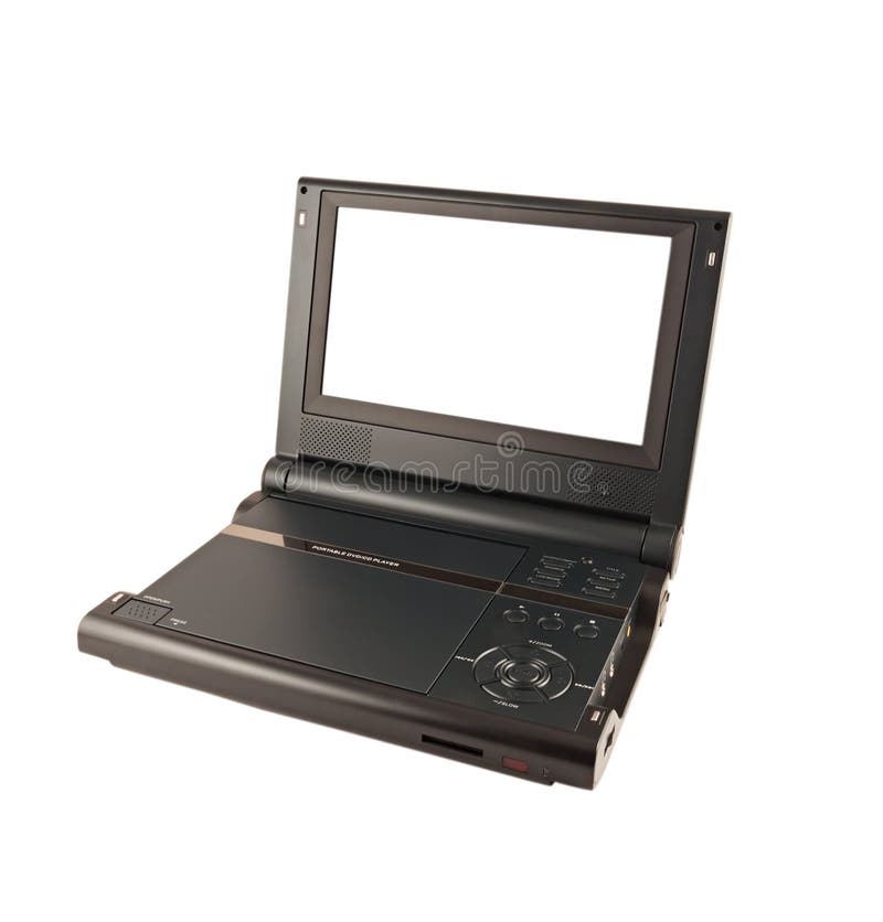 Outlined, Portable Dvd Player Stock Photo - Image of entertaiment ...