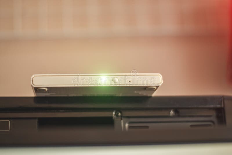 DVD Player Put on a Desktop Stock Photo - Image of open, equipment ...