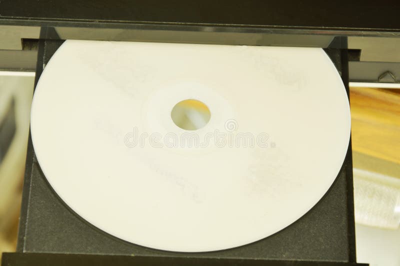 DVD Put on Insert Disc Player in Cupboard Stock Photo - Image of player ...
