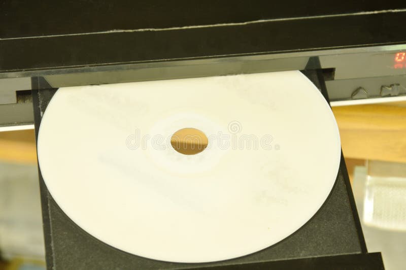 DVD Put on Insert Disc Player in Cupboard Stock Photo - Image of ...