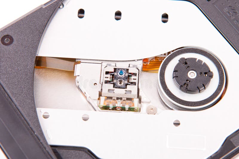 DVD reader open stock image. Image of burning, computer - 63892831