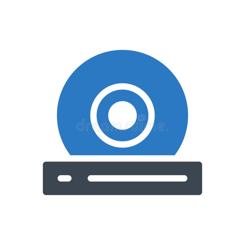 DVD Rom Vector Glyph Colour Icon Stock Vector - Illustration of design ...