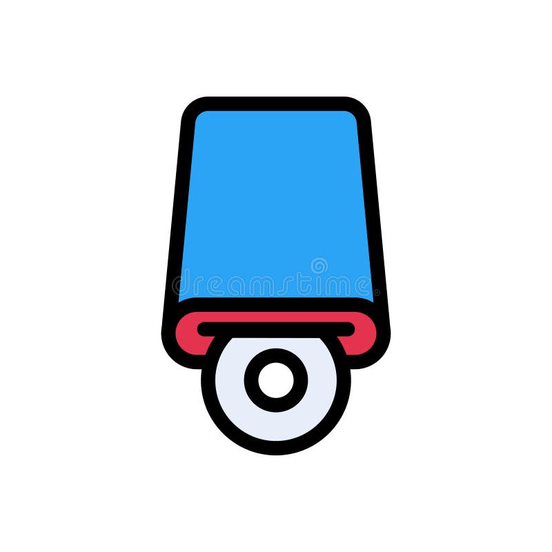 DVD Rom Vector Line Colour Icon Stock Vector - Illustration of card ...