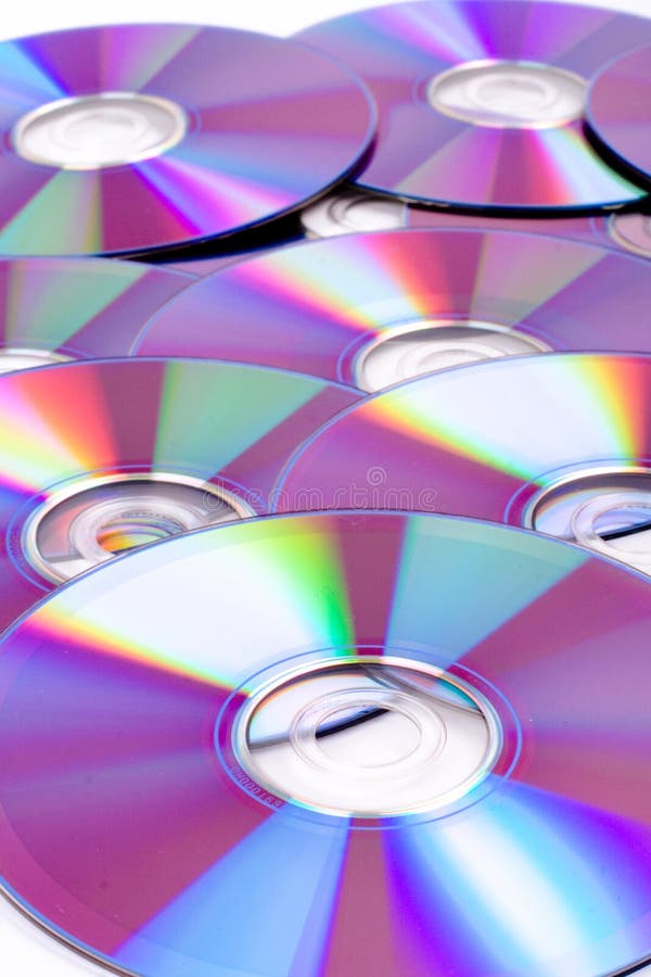 CD DVD pile stock photo. Image of laser, light, colorful - 722790