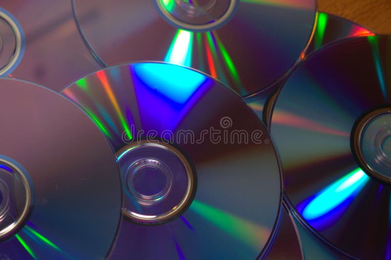 DVDs Reflecting Rainbow Light Stock Photo - Image of reflections ...