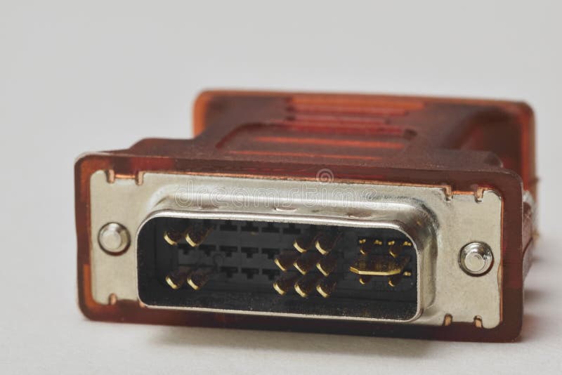 DVI connector stock image. Image of plug, connectivity - 53752335