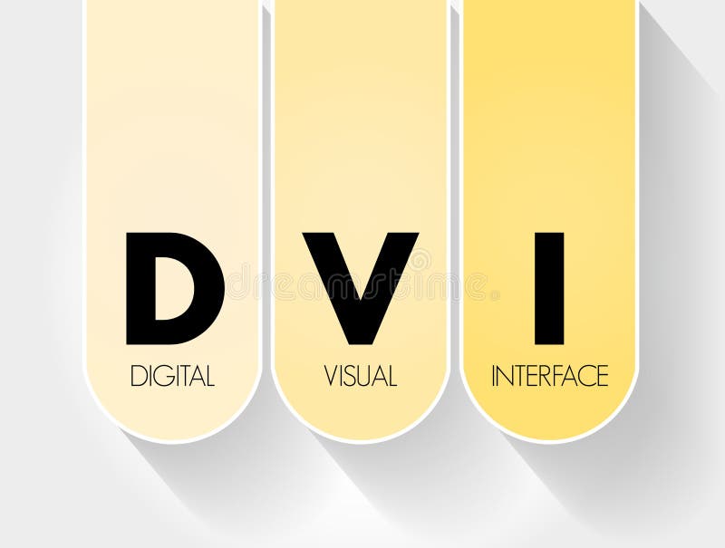 DVI or Digital Visual Interface Port Icon, Cartoon Vector Illustration ... DVI or Digital Visual Interface Port Icon, Cartoon Vector Illustration ...