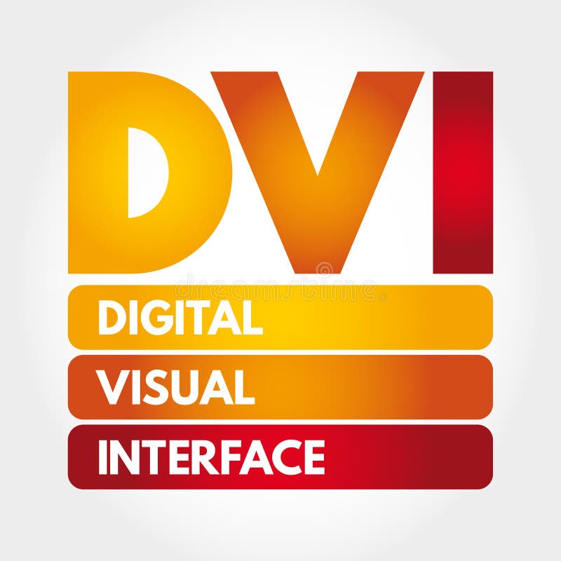 DVI or Digital Visual Interface Port Icon, Cartoon Vector Illustration ... DVI or Digital Visual Interface Port Icon, Cartoon Vector Illustration ...