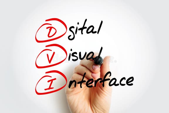 DVI - Digital Visual Interface Acronym, Technology Concept Background ...