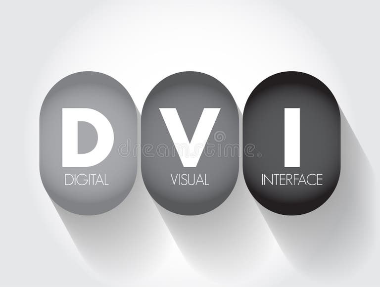 DVI - Digital Visual Interface Acronym, Technology Concept Background ...