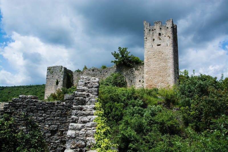Dvigrad, Istria, Croatia stock photo. Image of castle - 132113236