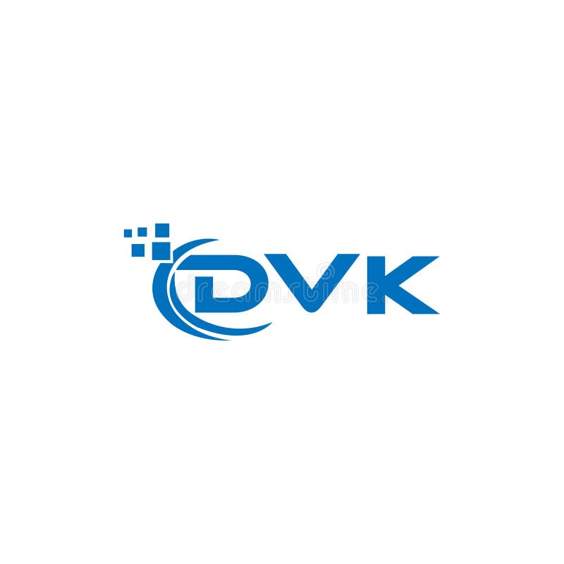DVK Letter Logo Design on White Background. DVK Creative Initials ...