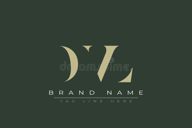 DVL Abstract Letter Logo Design Stock Illustration - Illustration of ...