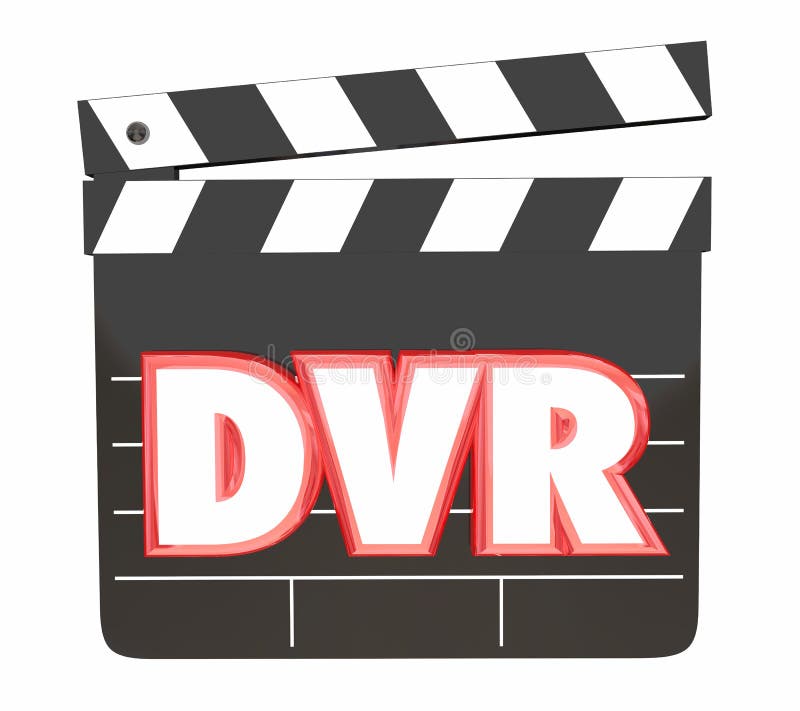 DVR Digital Video Recorder Save Movies Program Watching 3d Illus Stock ...