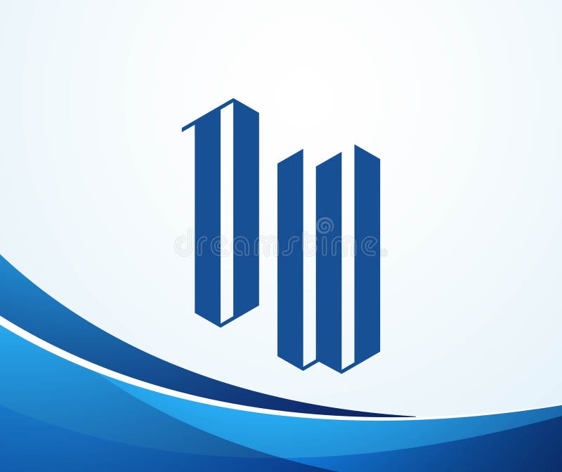 DW Alphabet Letter Logo Design Template Elements Stock Vector ...