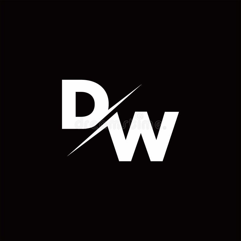 DW Logo Letter Monogram Slash with Modern Logo Designs Template Stock ...