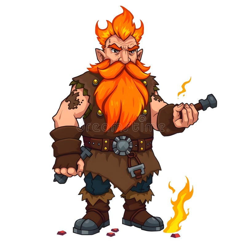 Dwarf Blacksmith Stock Illustrations – 90 Dwarf Blacksmith Stock ...