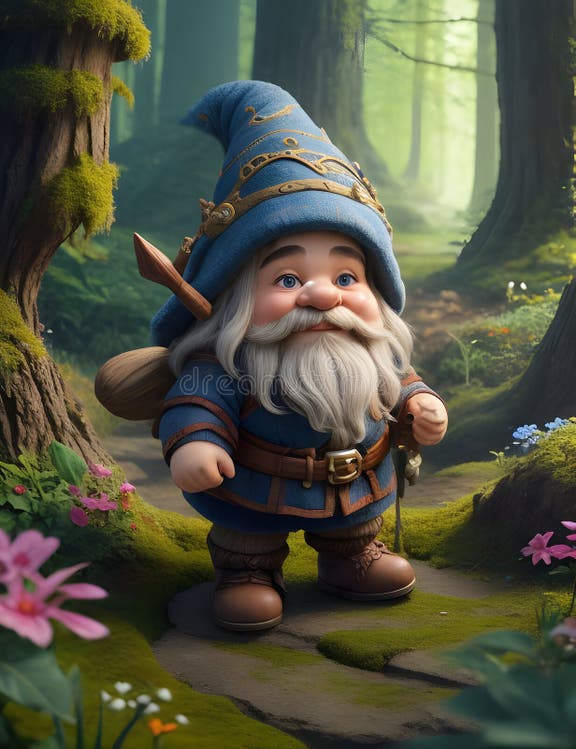Dwarf in Forest Animation Cartoon, Illustration Stock Illustration ...