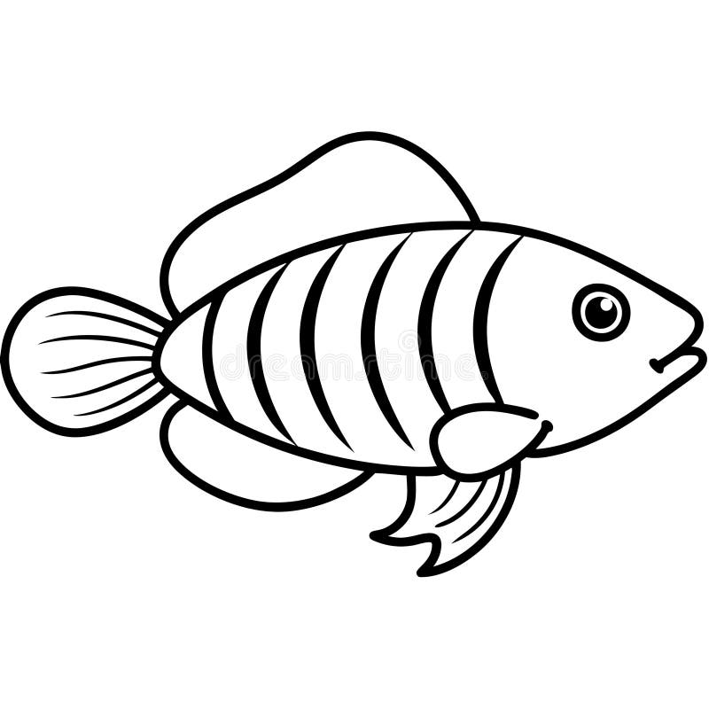 Dwarf Gourami Fish Runs Icon Vector Stock Vector - Illustration of life ...