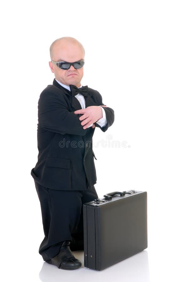Dwarf, little businessman stock photo. Image of midget - 3939980