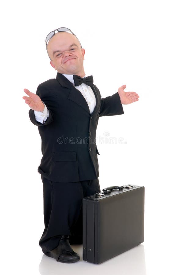 Dwarf, Little Man Photographer Stock Photo - Image of hobby, camera ...