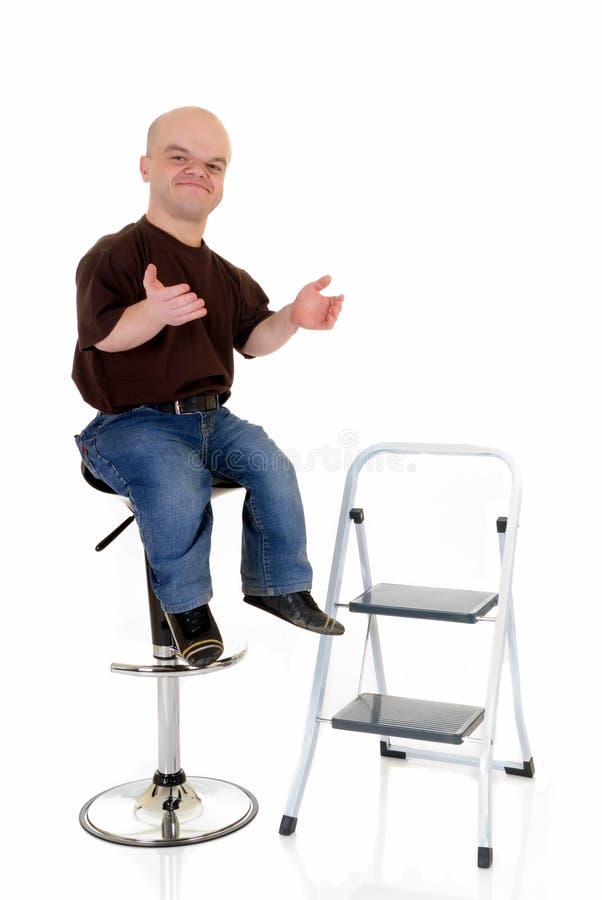 Dwarf, Little Man Photographer Stock Photo - Image of hobby, camera ...