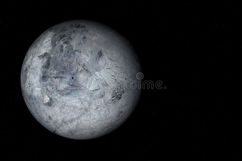 Dwarf Planet Eris - Solar System Stock Illustration - Illustration of ...