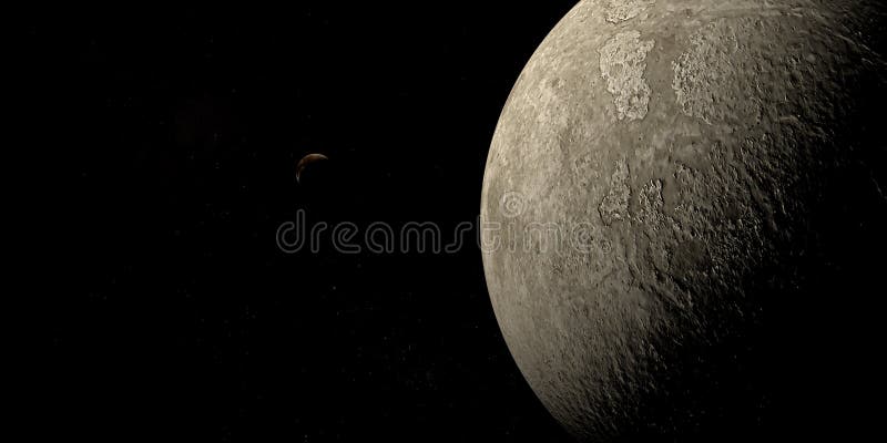 Dwarf Planet 28978 Ixion Orbiting in the Outer Space with Pluto Planet ...