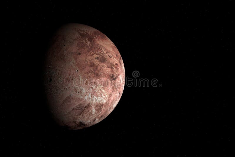 Dwarf Planet Makemake - Solar System Stock Illustration - Illustration ...