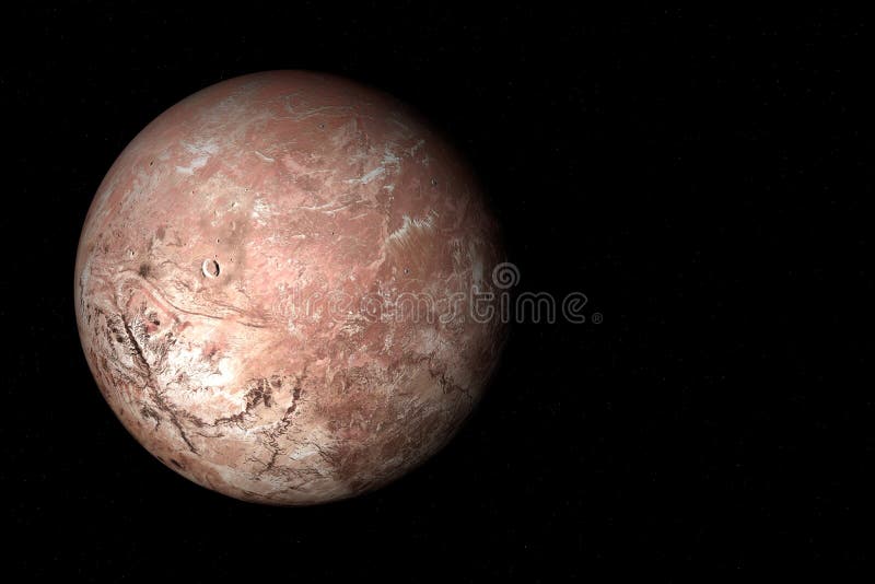 Dwarf Planet Makemake - Solar System Stock Illustration - Illustration ...