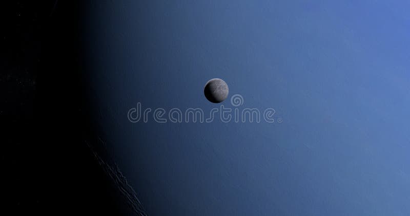 Dwarf Planet Orcus Orbiting Near Neptune Planet Stock Footage - Video ...