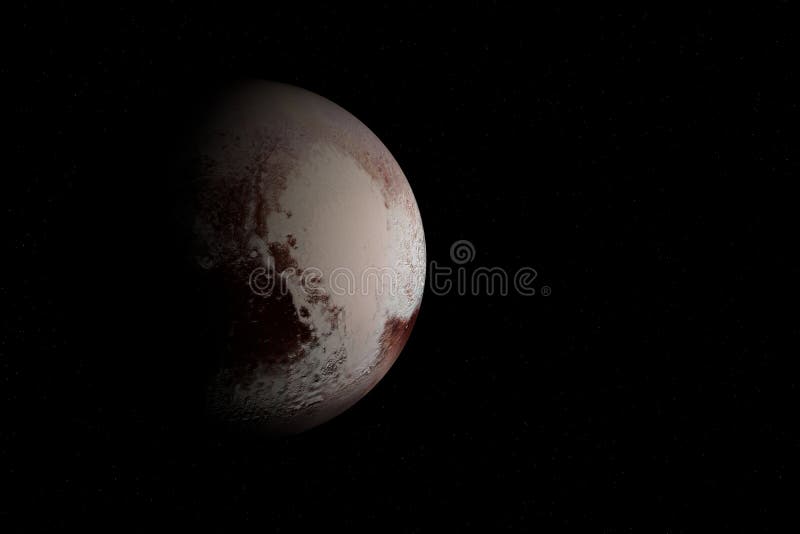 Dwarf Planet Pluto - Solar System Stock Illustration - Illustration of ...