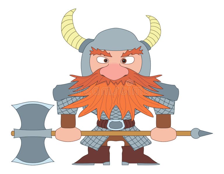 Dwarf warrior stock vector. Illustration of face, fantasy - 25604688