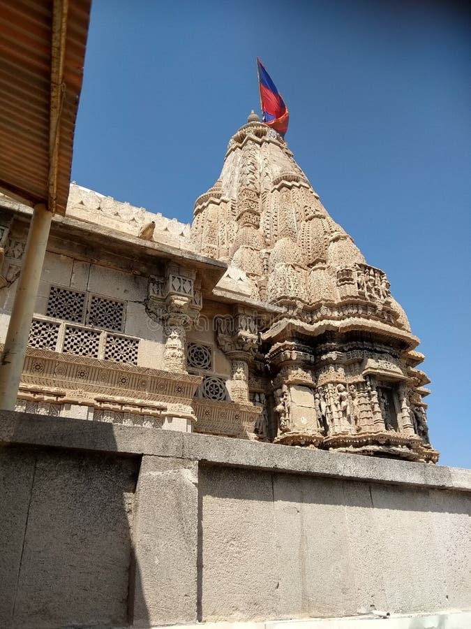 Dwarka Jai Shree Krishna Temple Editorial Stock Photo - Image of dwarka ...