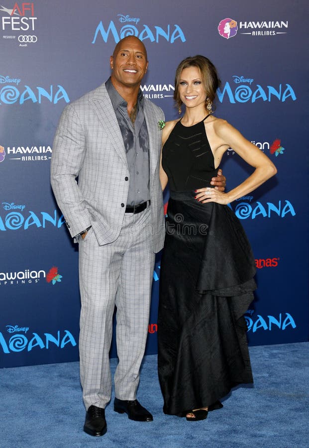Dwayne Johnson Y Lauren Hashian Foto de archivo editorial - Imagen de california, cine: 80610828