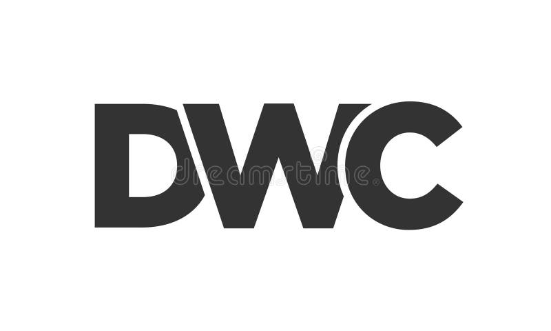DWC Logo Design Template with Strong and Modern Bold Text. Initial ...