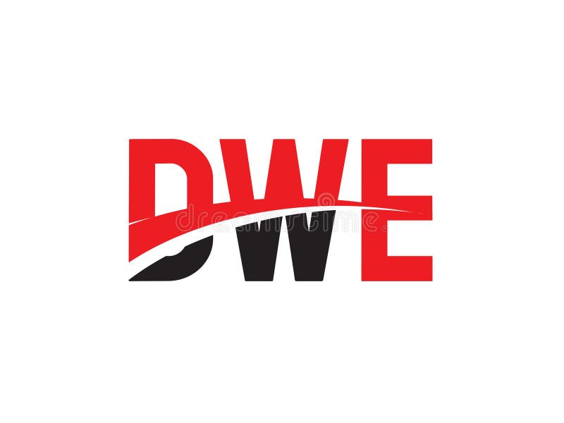 DWE Letter Initial Logo Design Vector Illustration Stock Vector ...