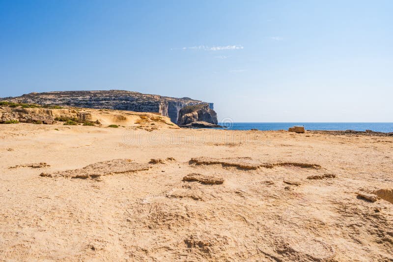Dwejra Bay on Gozo stock image. Image of holiday, water - 339253991