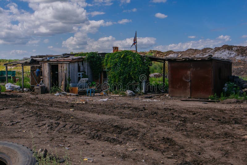 Dwelling of Poor or Homeless People Stock Photo - Image of shelter ...