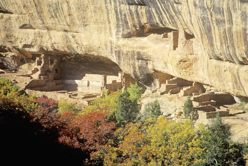 Dwellings at Mesa Verde National Park, Colorado Stock Photo - Image of ...