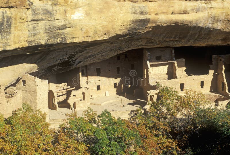 Dwellings at Mesa Verde National Park, Colorado Stock Image - Image of ...