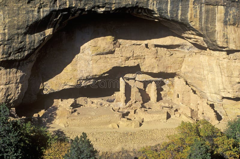 Dwellings at Mesa Verde National Park, Colorado Stock Photo - Image of ...