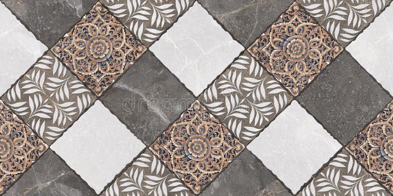 Ceramic Wall Tile Decor with Multi Color Continuous Joint Design. Also ...